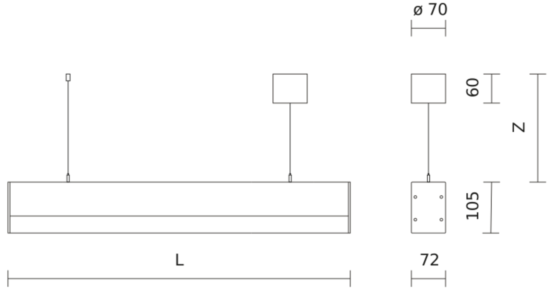 ZUMI Suspended - Spectra Lighting